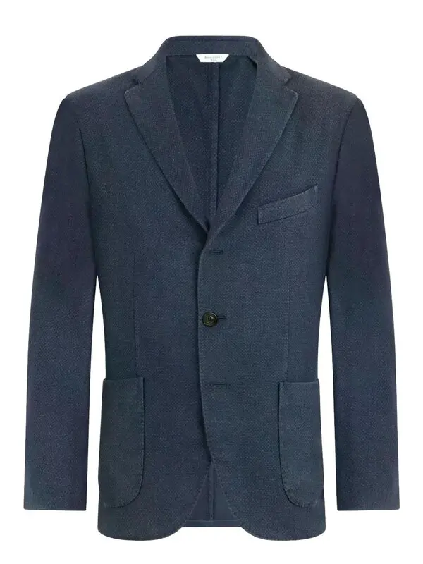 Boglioli K-jacket With Pockets And Button Fastening - Blue