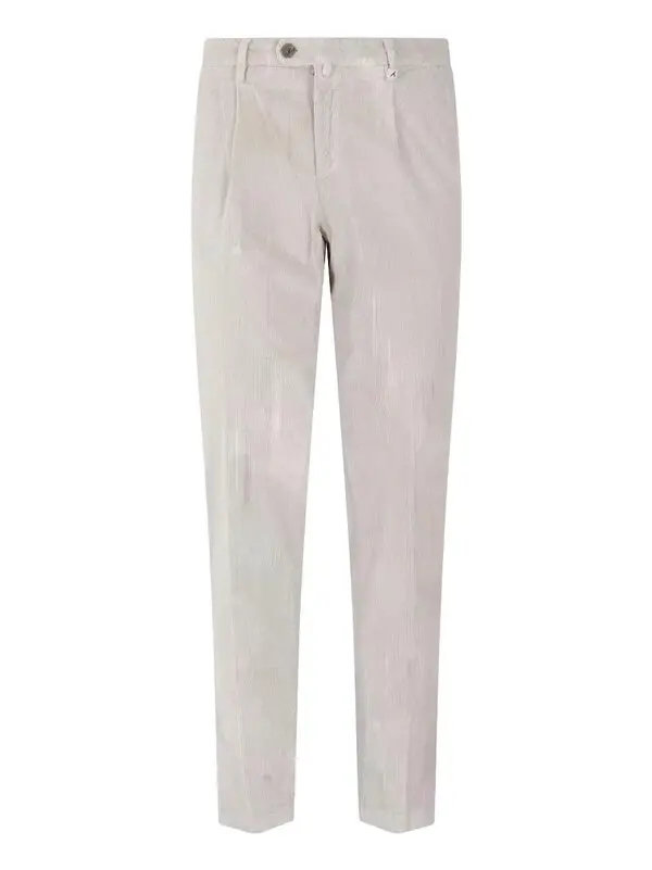 MYTHS Pleated Corduroy Trousers - Neutrals