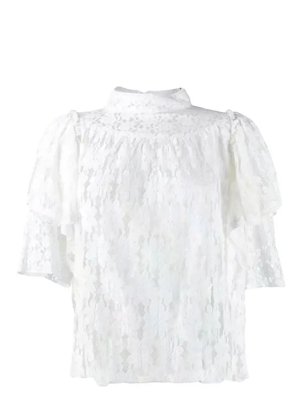 MARANT ETOILE Victorian Lace Blouse - White