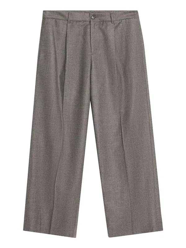 FRAME Wide-leg Flannel Trousers - Light T