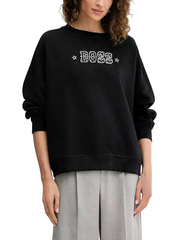 BOSS Logo-detail Sweatshirt - Black
