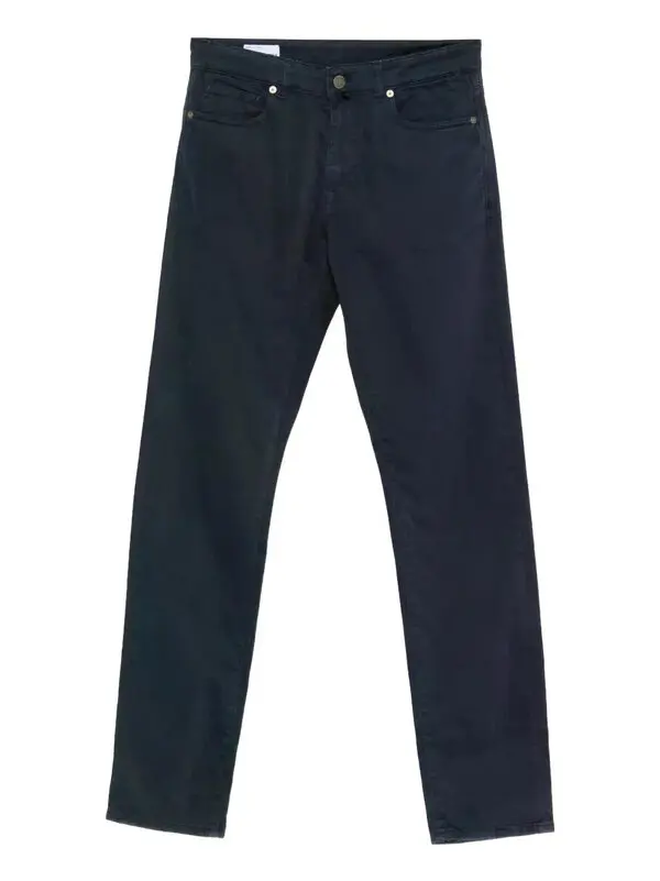 Incotex Buttoned Trousers - Blue