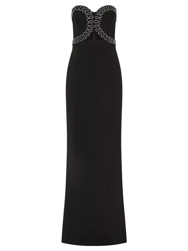 Rebecca Vallance Nyx Strapless Gown - Black