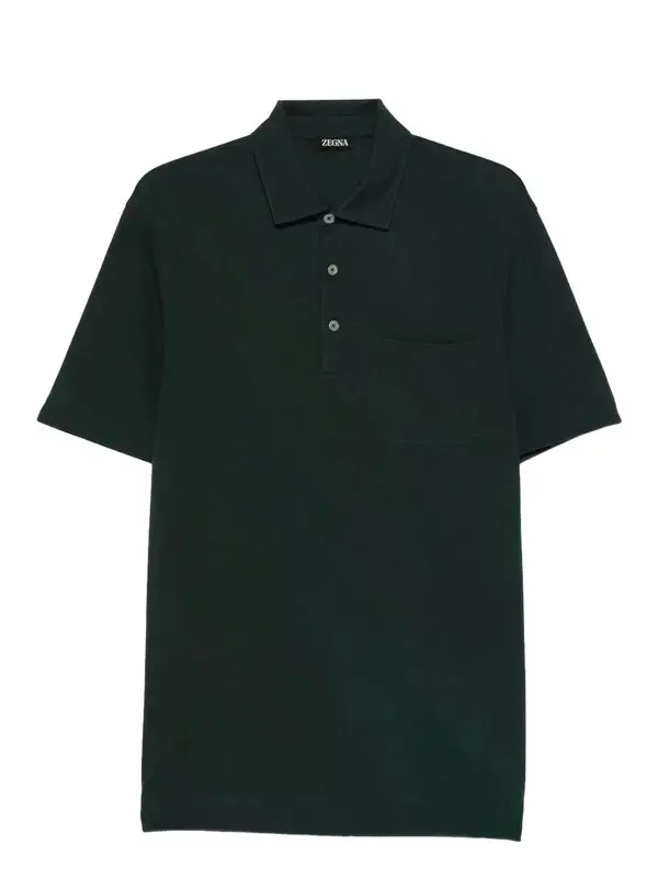 Zegna Chest-pocket Polo Shirt - Green