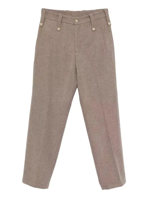 PAURA Kyros Button-fastening Trousers - Grey