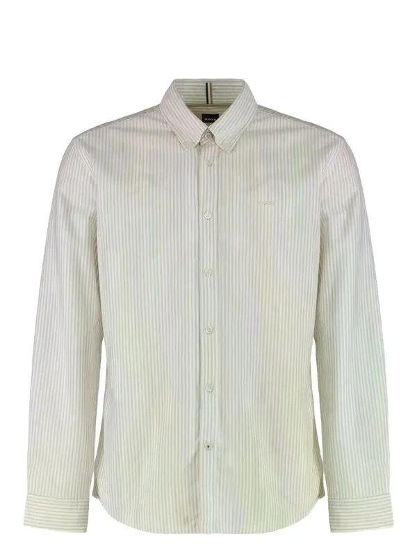 BOSS Striped Shirt - White