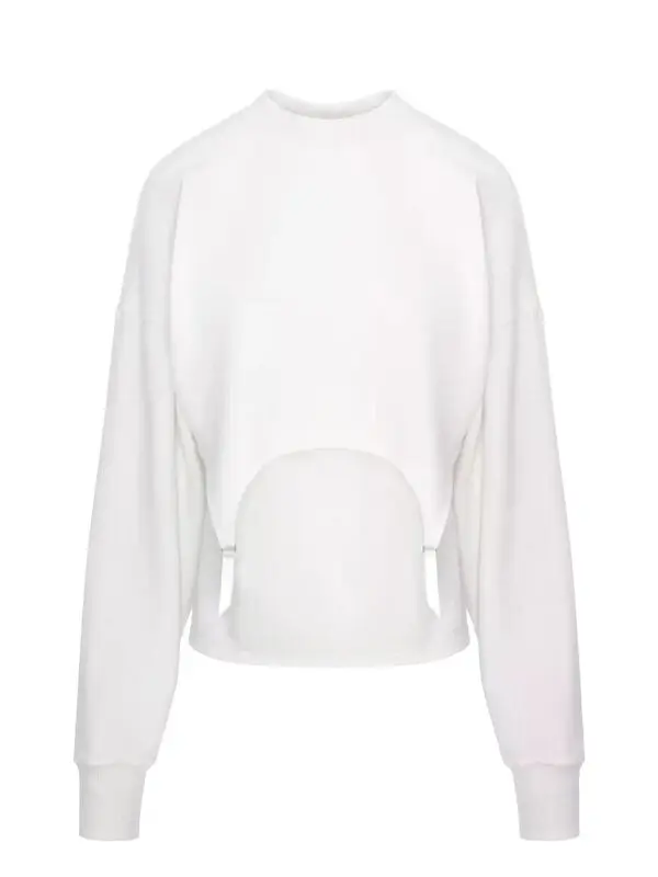 MURMUR Cutout Sweatshirt - White