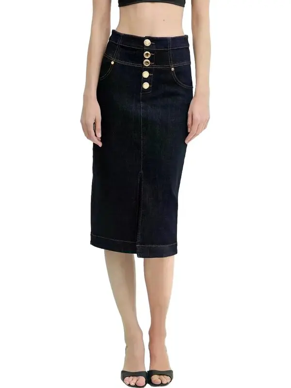MARCIANO Denim Midi Skirt - Blue