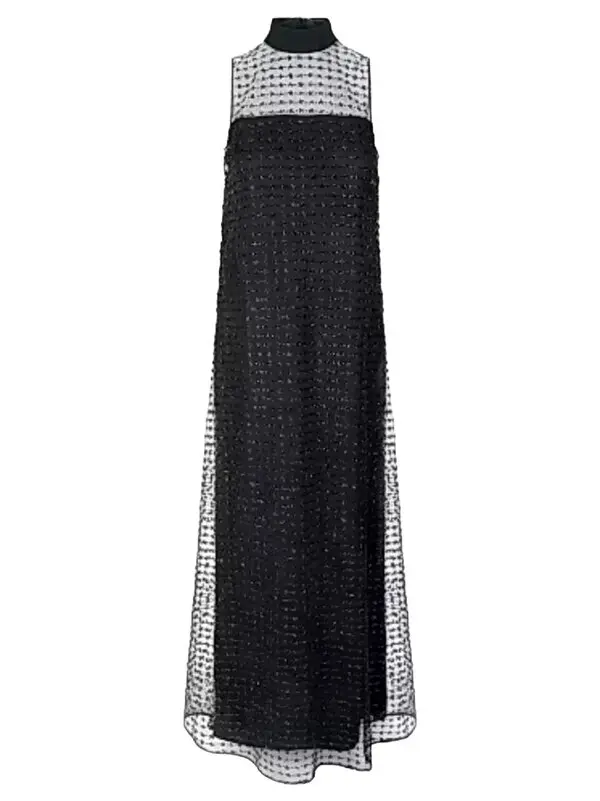 Staud Albee Turtleneck Maxi Dress - Black