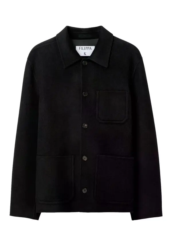 Filippa K Wool Shirt Jacket - Black