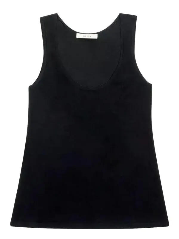 THE ROW Scoop-neck Knit Vest - Black