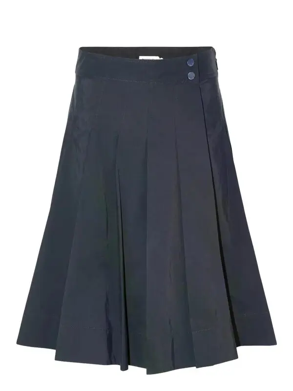 Simkhai Abbott Pleated Midi Skirt - Blue