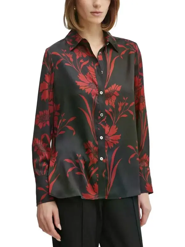 MARCIANO Molly Floral-print Shirt - Black