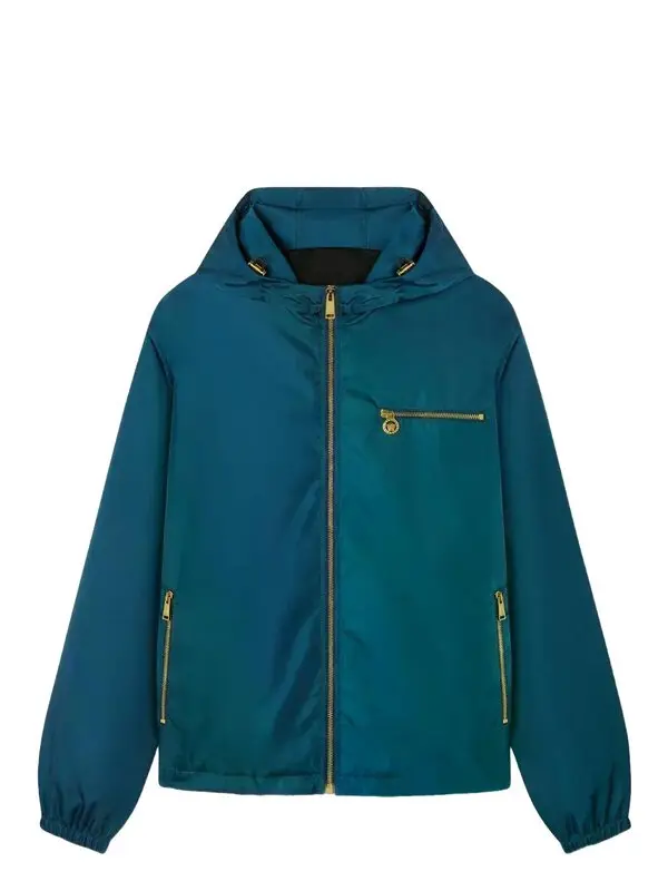 Versace Hooded Zip Jacket - Blue