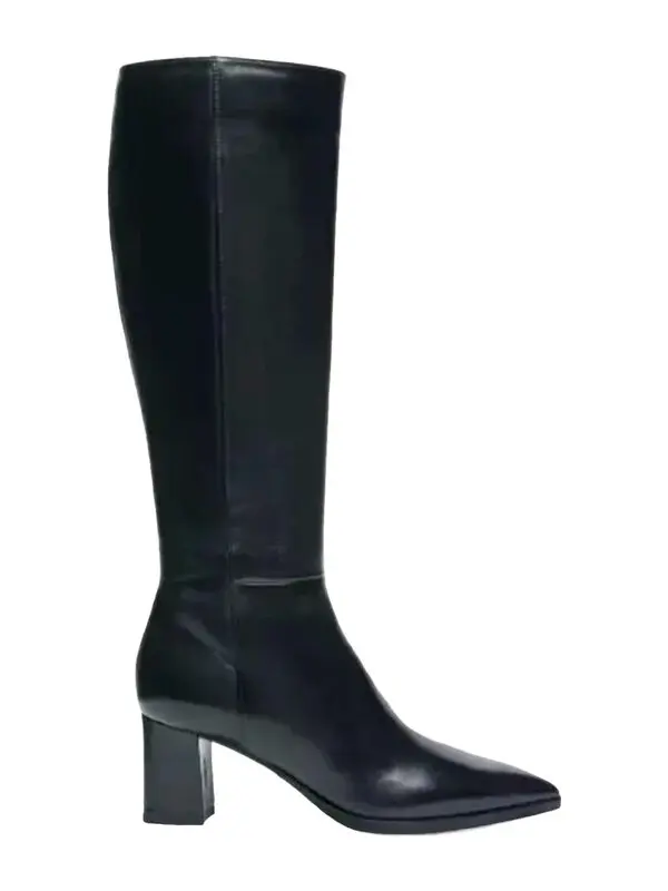 Santoni Pointed Toe Boots - Black