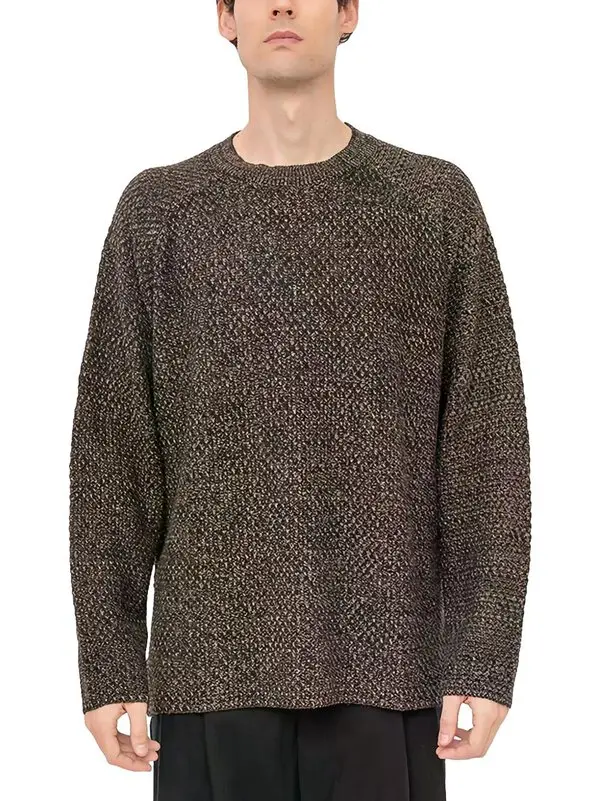 DEVOA Crew-neck Sweater - Brown