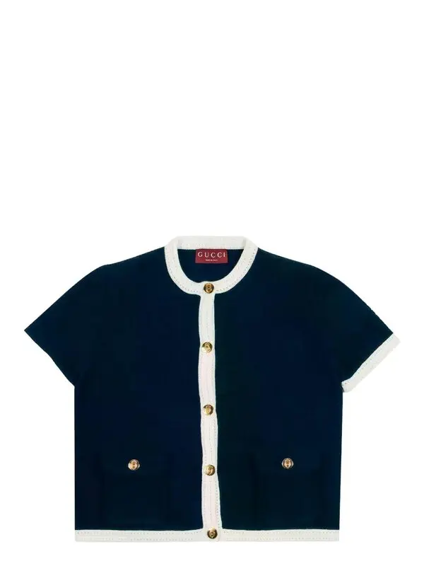 Gucci Buttoned Cardigan With Pockets - Black