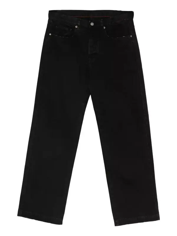 Massimo Alba Oceano Button Trousers - Black