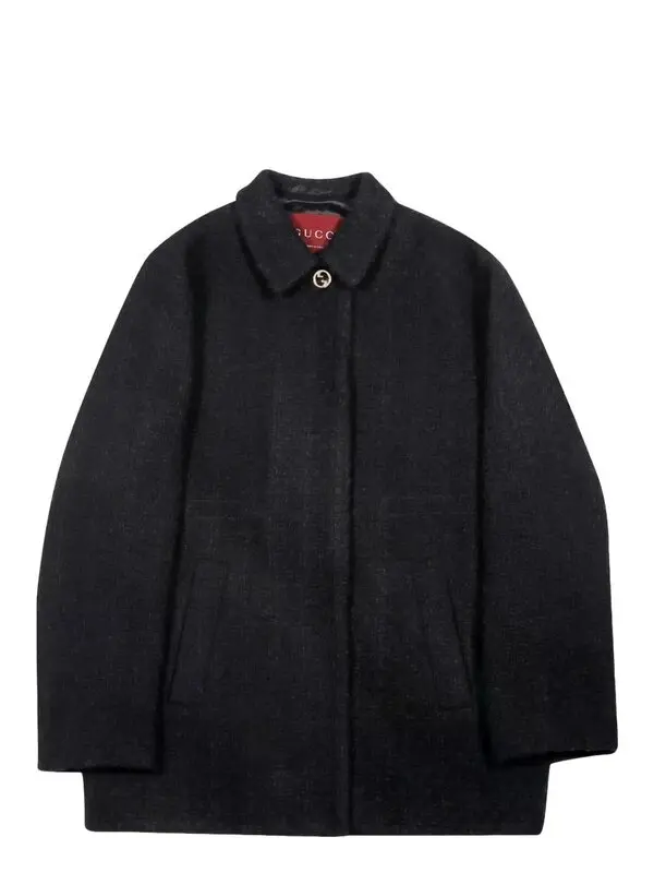 Gucci Button Coat - Black