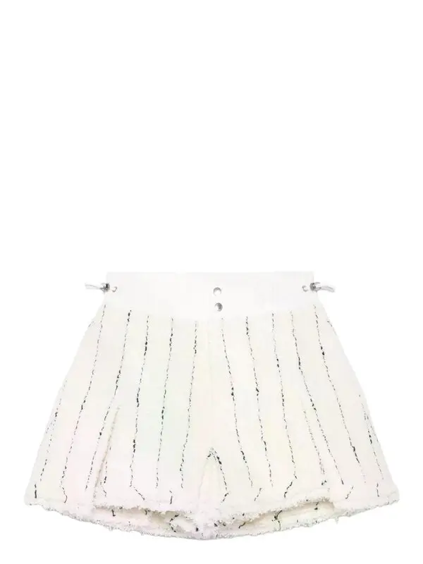 Sacai Tweed Shorts - White