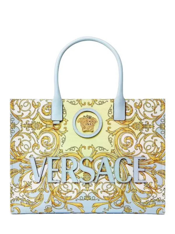 Versace Medusa Barocco-print Tote Bag - Gold