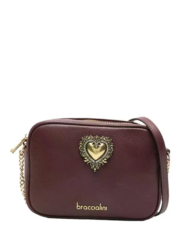 BRACCIALINI Jinny Logo Chain Crossbody Bag - Red