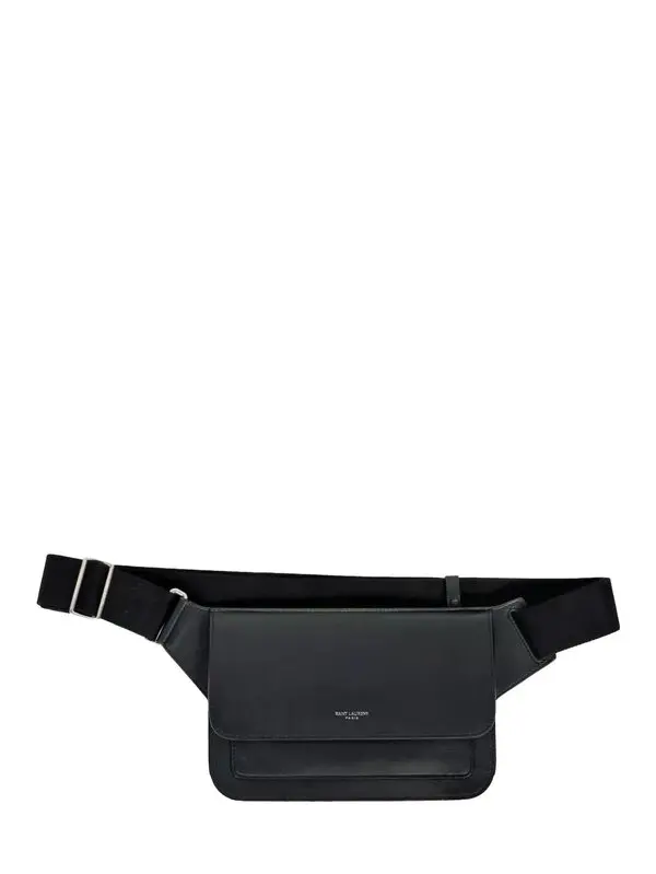 Saint Laurent Paris Leather Belt Bag - Black