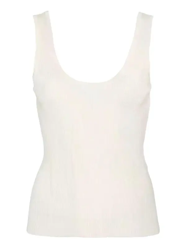 Zimmermann Ribbed Tank Top - Neutrals