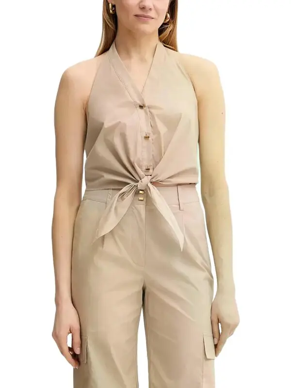 MARCIANO Pat Buttoned Top - Neutrals