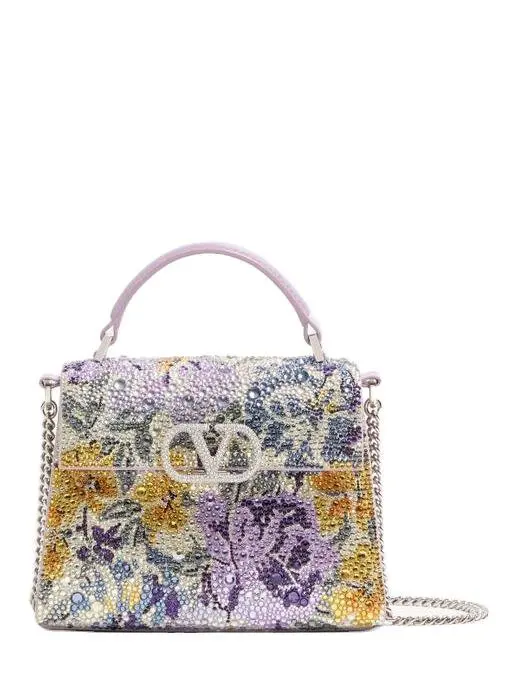 Valentino Garavani Vlogo Signature Jewel Closure Mini Bag - Lilac
