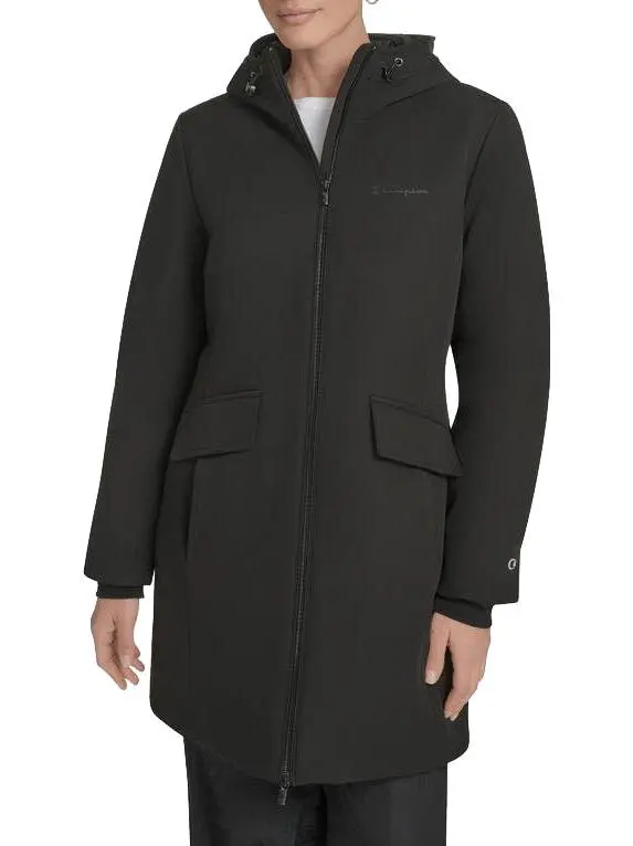 Champion Hooded Coat - Black
