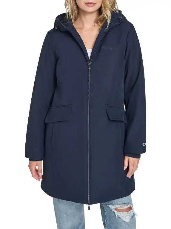 Champion Hooded Coat - Navy