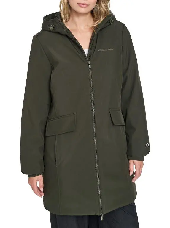 Champion Hooded Coat - Olive