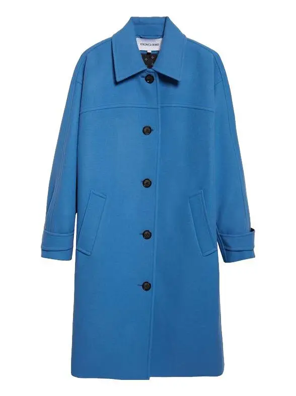 Veronica Beard Laurent Wool-blend Dickey Coat - Blue Jasper