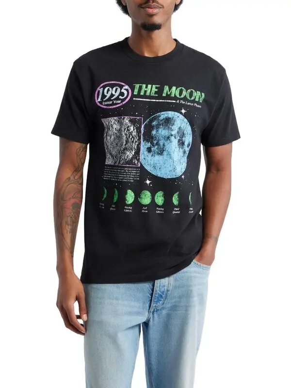 CLUB VINTAGE 1995 Lunar Year Graphic T-shirt - Vintage Black