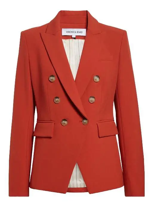 Veronica Beard Miller Dickey Jacket - Carnelian Red