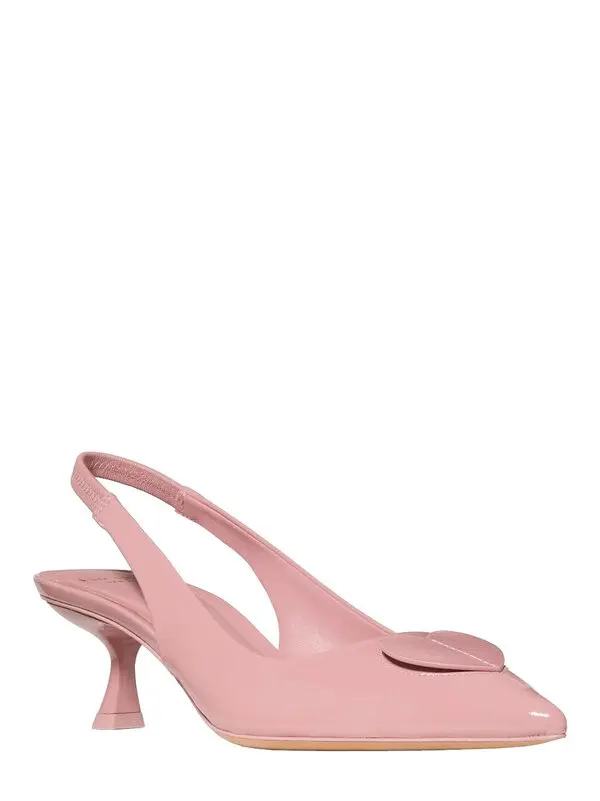 Kate Spade New York Lover Crinkle Patent Leather Slingback Pumps - Barre Pink