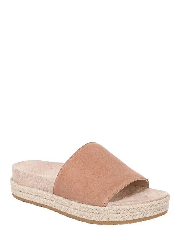 Vionic Yasmina Leather Slide Sandal - Mocha Mousse