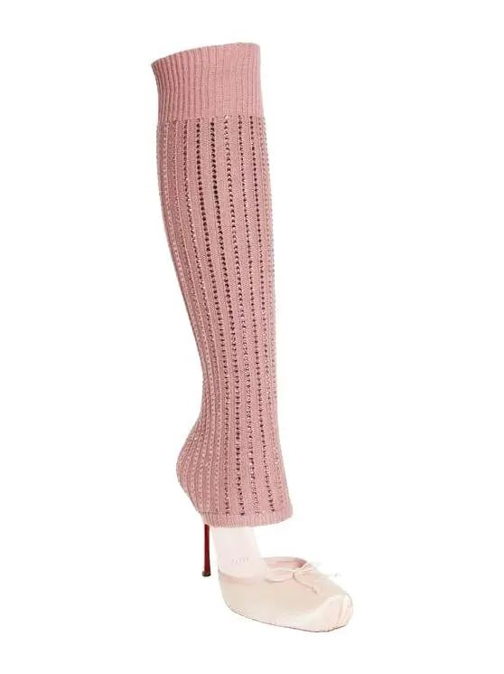 CHRISTIAN LOUBOUTIN Cassia Anmac Leg Warmer Hybrid Pump - Poupee/poupee