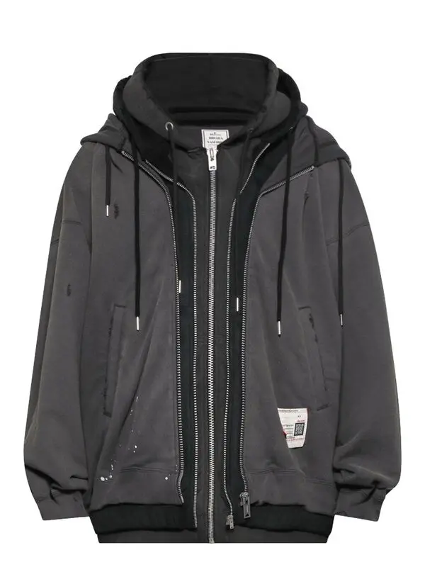 Mihara Yasuhiro Layered Cotton Parka - Black