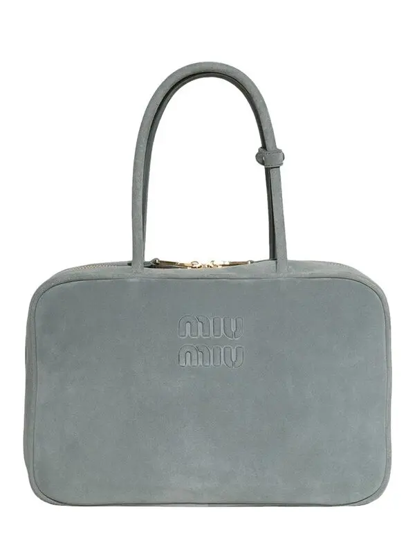 Miu Miu Suede Beau Bag - Grey