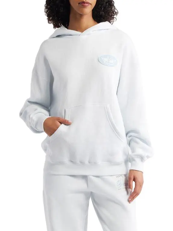BOYS LIE Georgia Rules Racer Cotton-blend Hoodie - Baby Blue