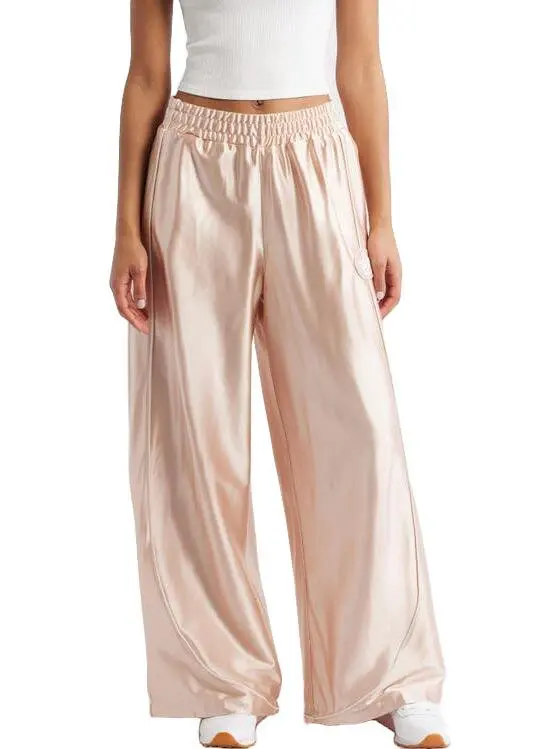 BOYS LIE Hayley Satin Wide-leg Pants - Pink
