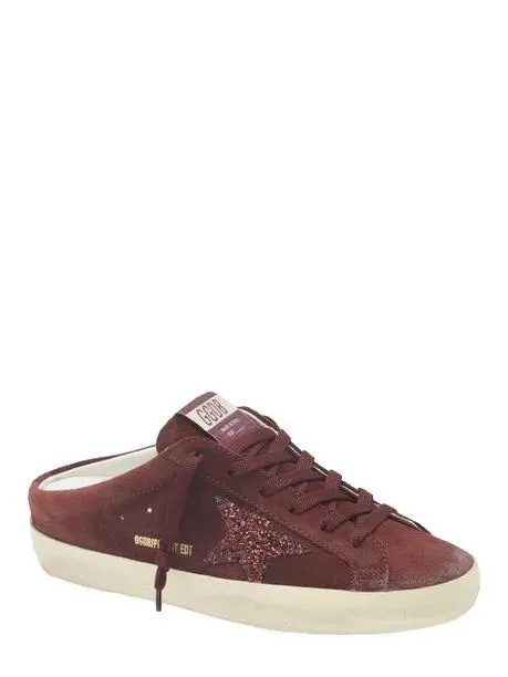 GOLDEN GOOSE Super-star Sabot Mule Sneaker - Burgundy