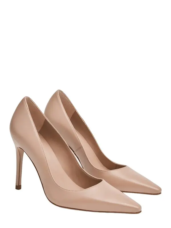 LK BENNETT Fern Pointed-toe Pumps - Trench Smooth Leather