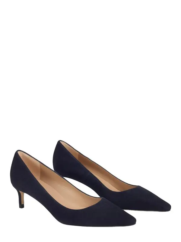 LK BENNETT Ava Pointed Toe Pumps - Navy Suede