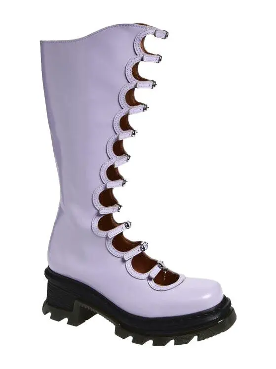 Dr. Martens X Marc Jacobs Kiki Cutout Lug Boot - Bright Lavender Buttero