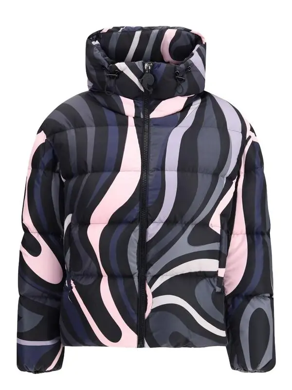 Emilio Pucci Iris Printed Down Jacket - Multicolour