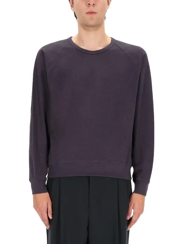LEMAIRE Cotton-wool Blend Sweatshirt - Grey