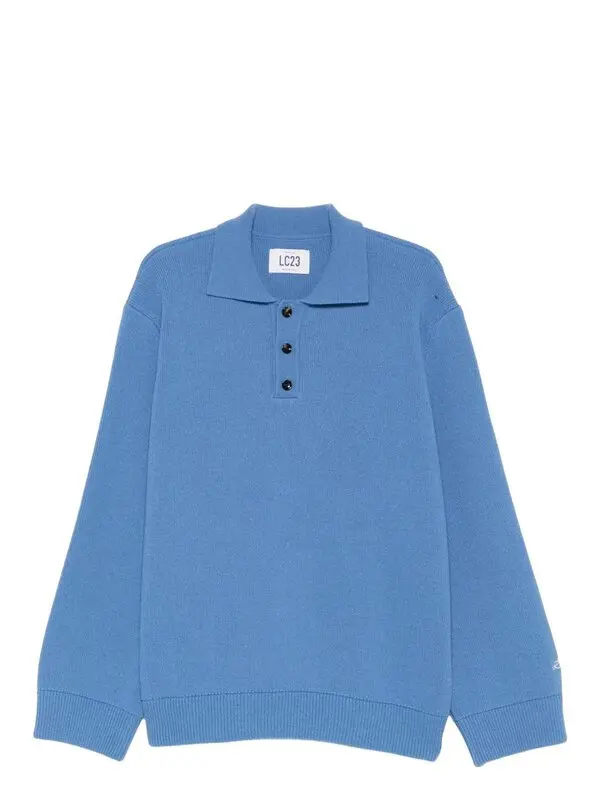 LC23 Polo Sweater - Blue